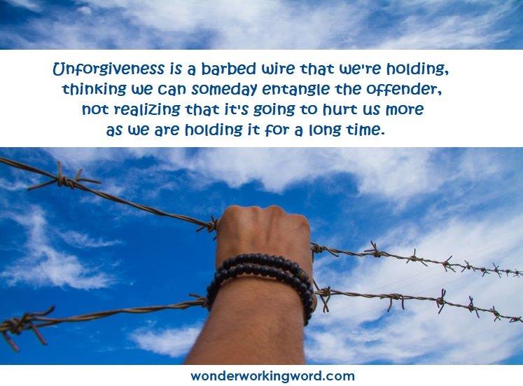 Forgiveness benefits the Forgiver! – Wonder Working Word